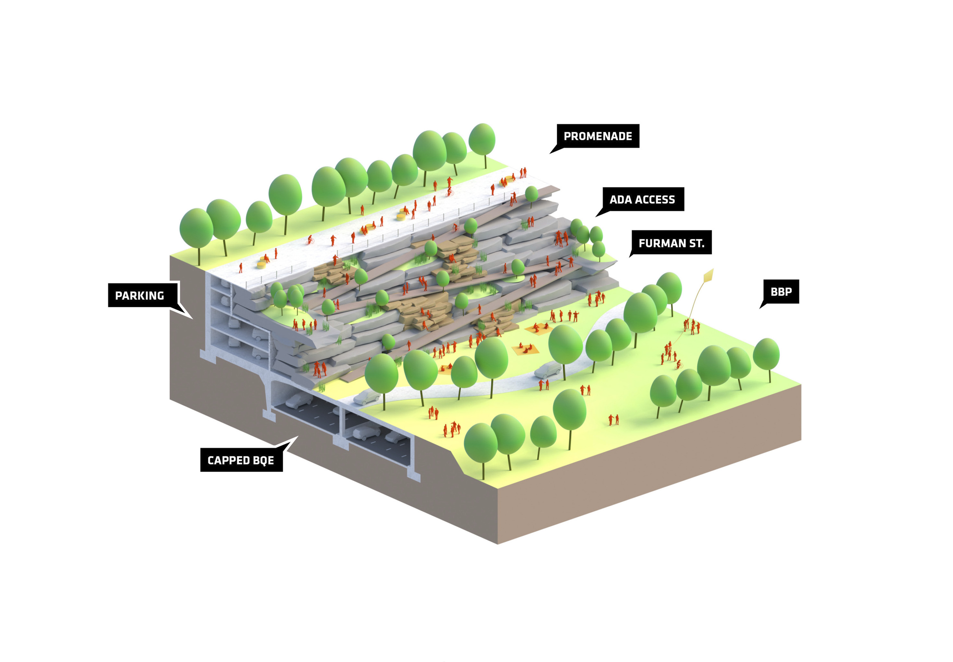 BQE to BQ-Park | BIG | Bjarke Ingels Group